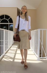 (Video) Classic Fashion Over 40/How To Style a Faux-Suede Skirt For ...