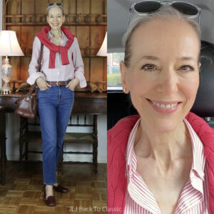 Vlog: Louis Vuitton SLG’s in My Ralph Lauren RL Handbag; Striped Oxford ...